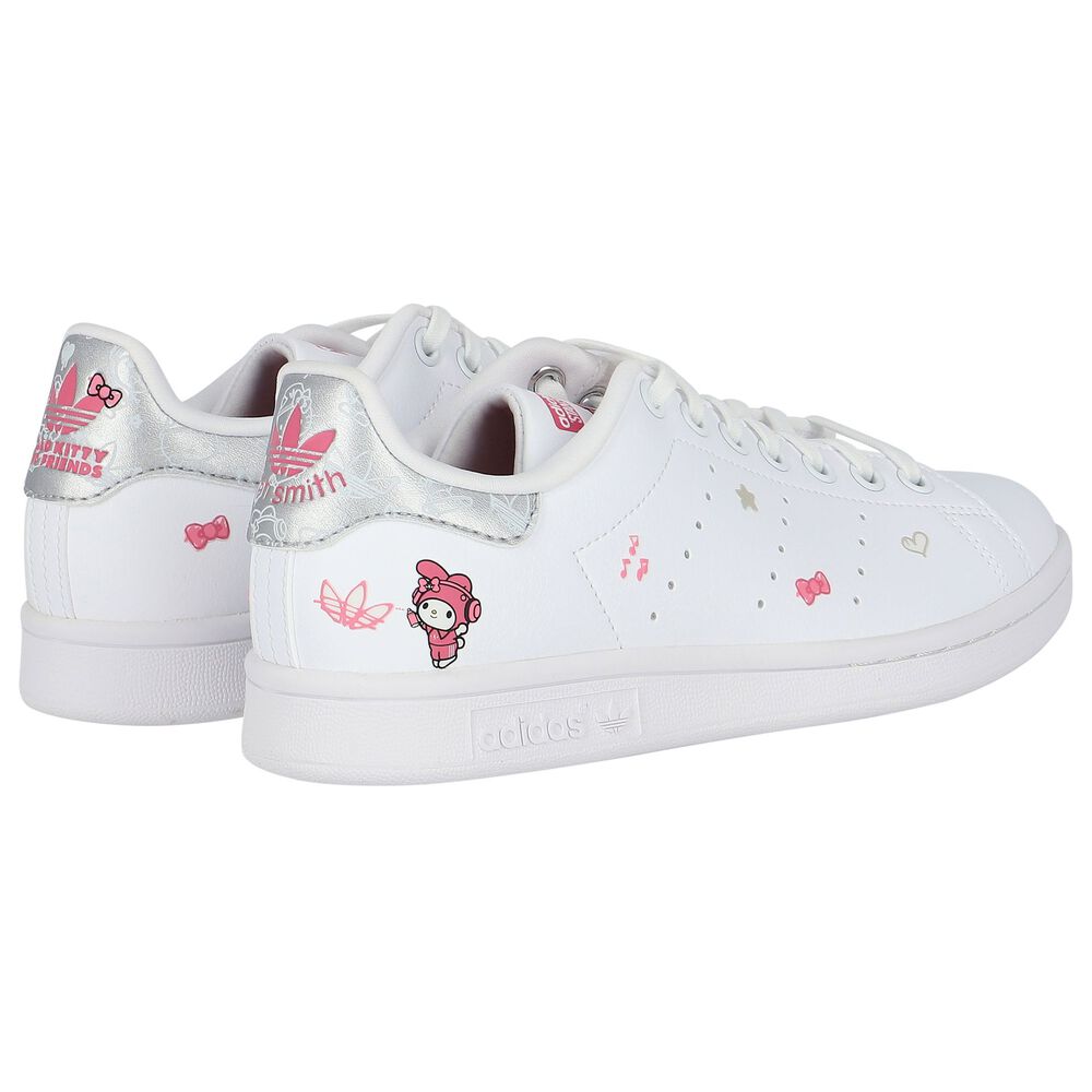 adidas Originals Girls White Stan Smith Hello Kitty Trainers | Junior ...