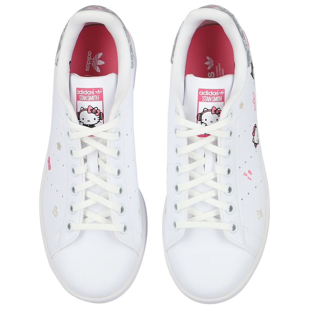 adidas Originals Girls White Stan Smith Hello Kitty Trainers | Junior ...
