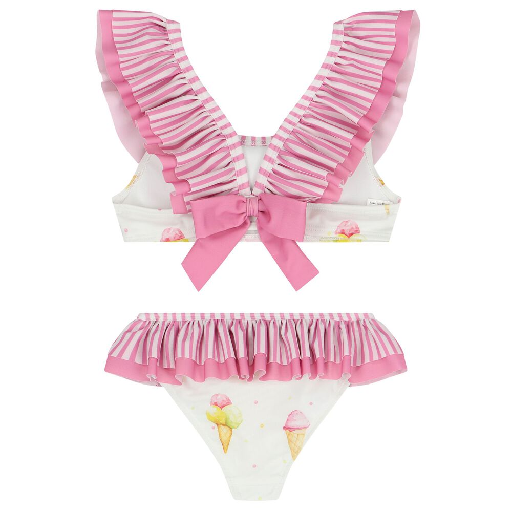 Meia Pata Girls White Ice Creams Bikini | Junior Couture UK