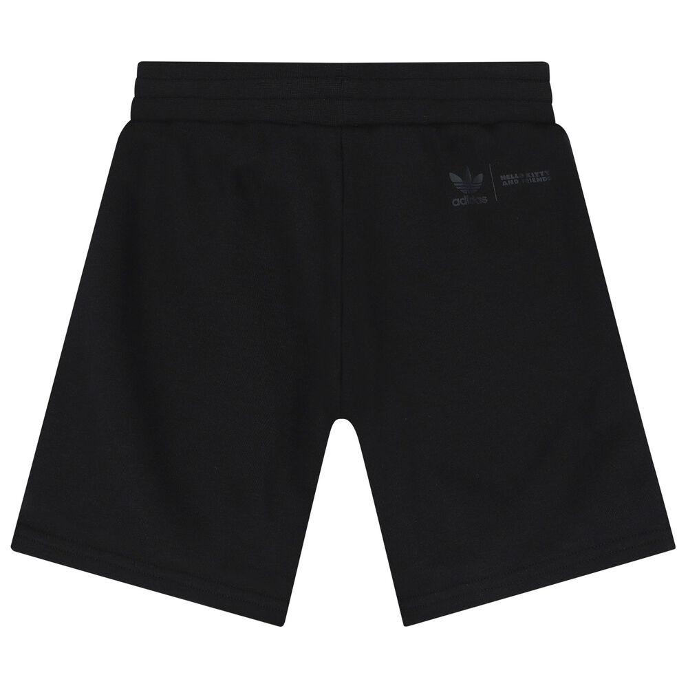 adidas Originals Girls Black Hello Kitty Shorts Set | Junior Couture UK